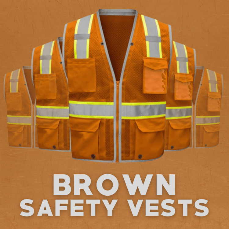 Brown Safety Vests | Enhanced Visibility | Hi-Viz.com