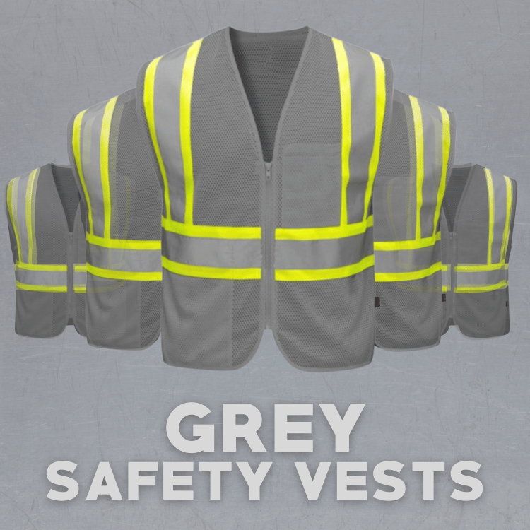 Grey Safety Vests | Enhanced Visibility | Hi-Viz.com