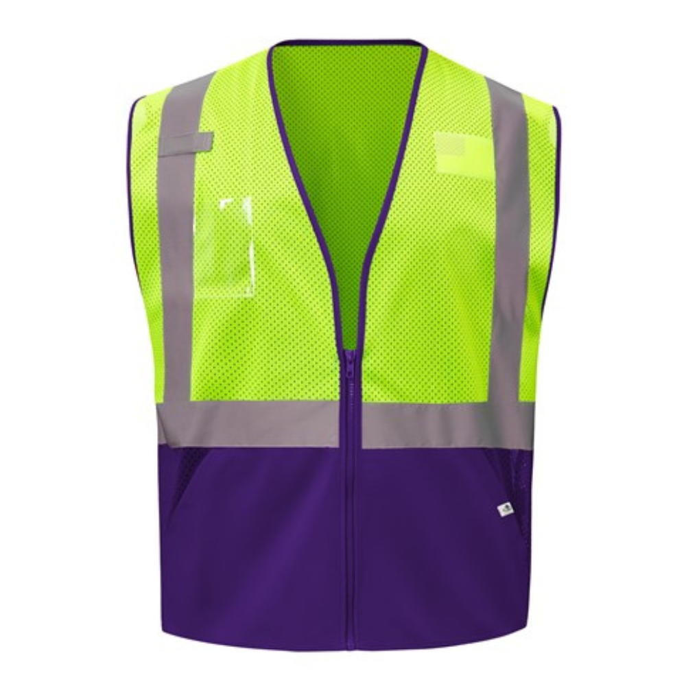 GSS 1017 Eco Mesh Purple Class 2 Safety Vest | Hi-Viz.com