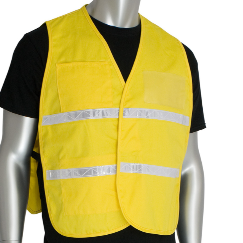 PIP 300-2510 Yellow Cotton/Poly Blend Vest | Hi-Viz.com