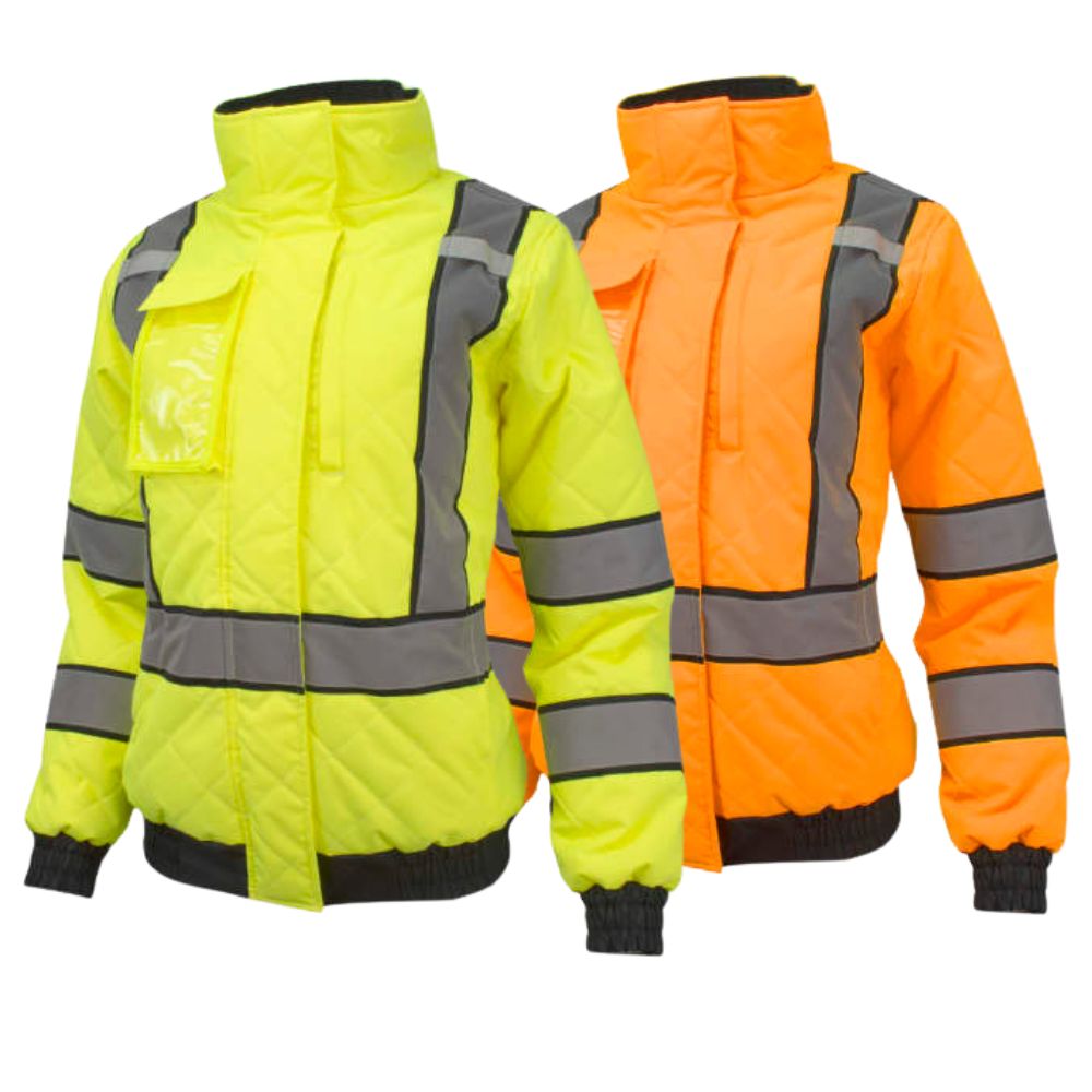 Radians SJ930-3 Women’s Class 3 Quilted Bomber Jacket | Hi-Viz.com